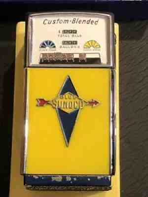 1960s Sunoco Blue Gasoline Pump Lighter Service Award Cigarette Lighter ...