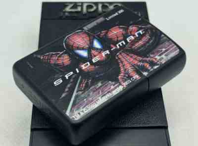 1 of 300! ZIPPO 2002 Limited Edition SPIDER-MAN Marvel Print Lighter ...