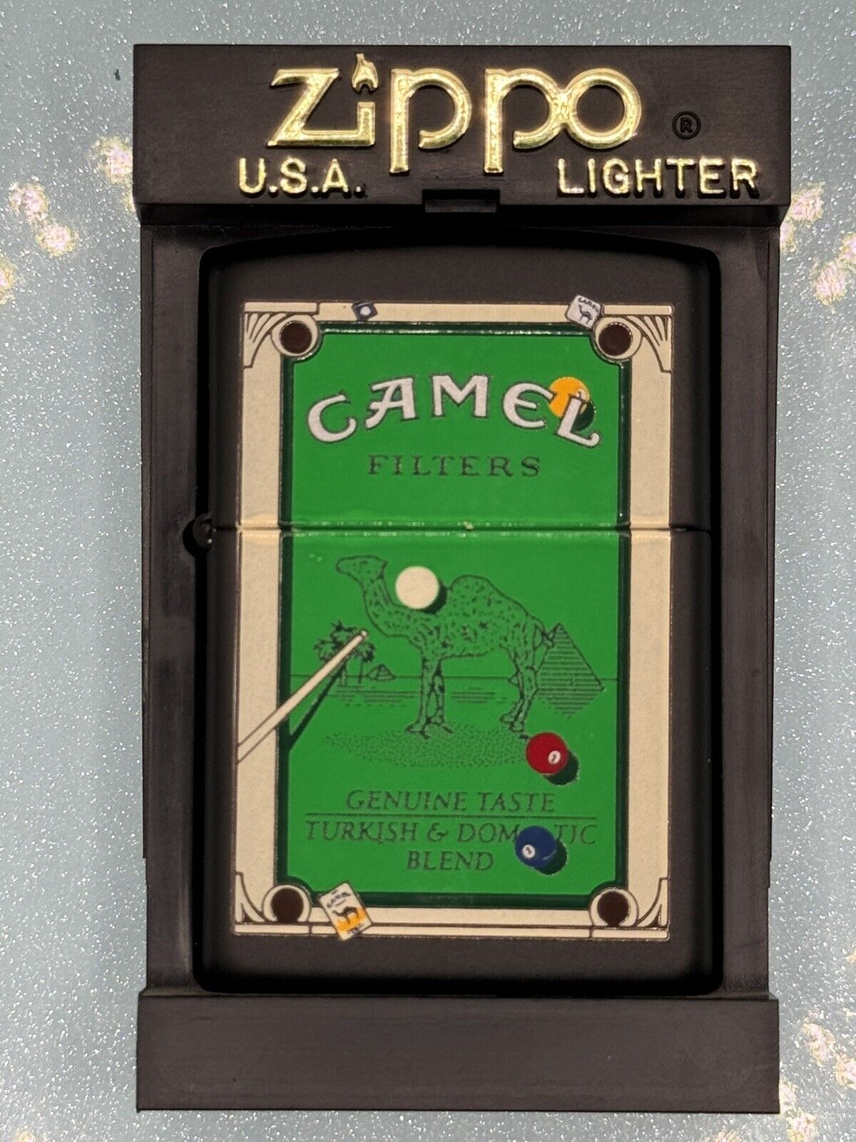 Rare And Collectible Vintage Lighters : Camel Pool Table Value Guide ...