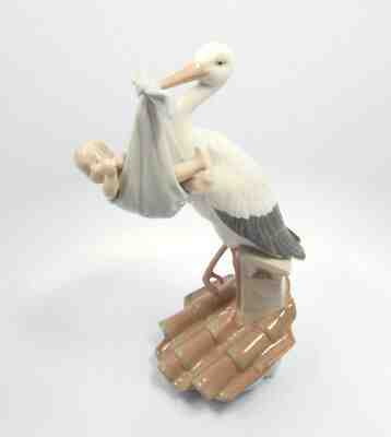 Rare And Collectible Lladro : Lladro Stork With Baby Value Guide ...
