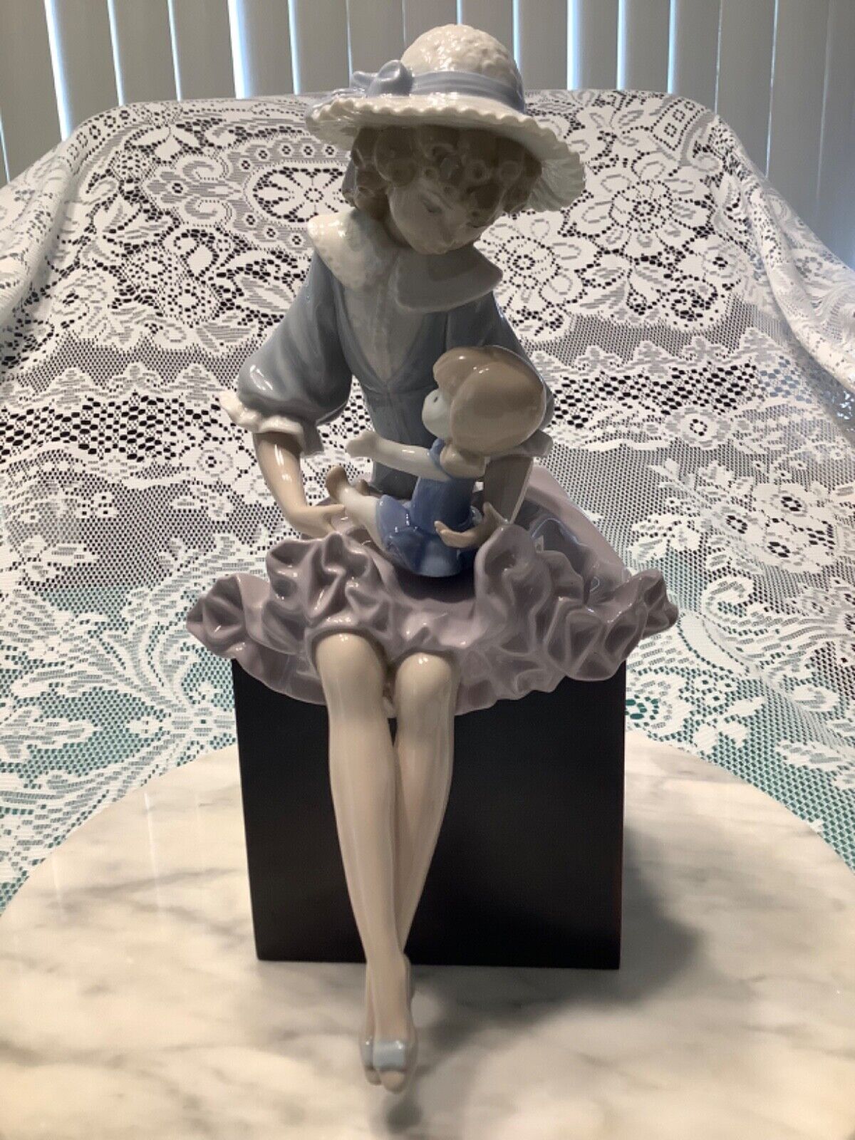 Rare And Collectible Lladro : Girl Holding Doll Value Guide - Price ...