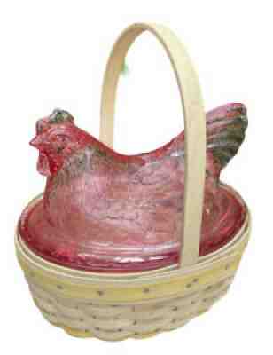 Rare And Collectible Longaberger Baskets : Longaberger Hen On Nest ...