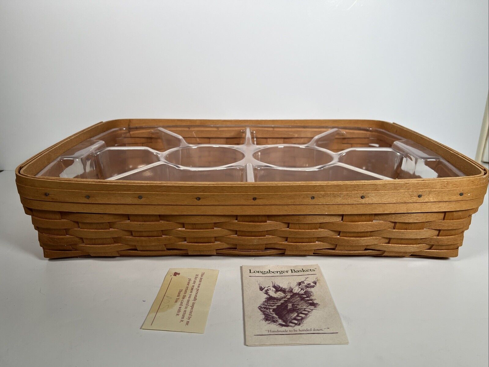 Rare And Collectible Longaberger Baskets : 1995 Large Serving Tray ...