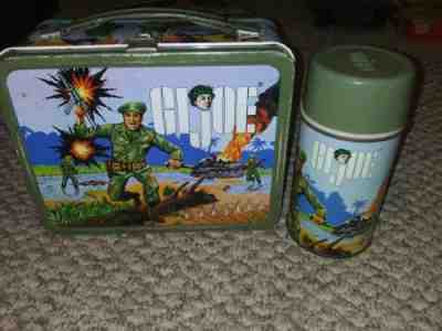 Vintage 1967 GI Joe metal Lunch box and thermos - Sold for $155.00 ...