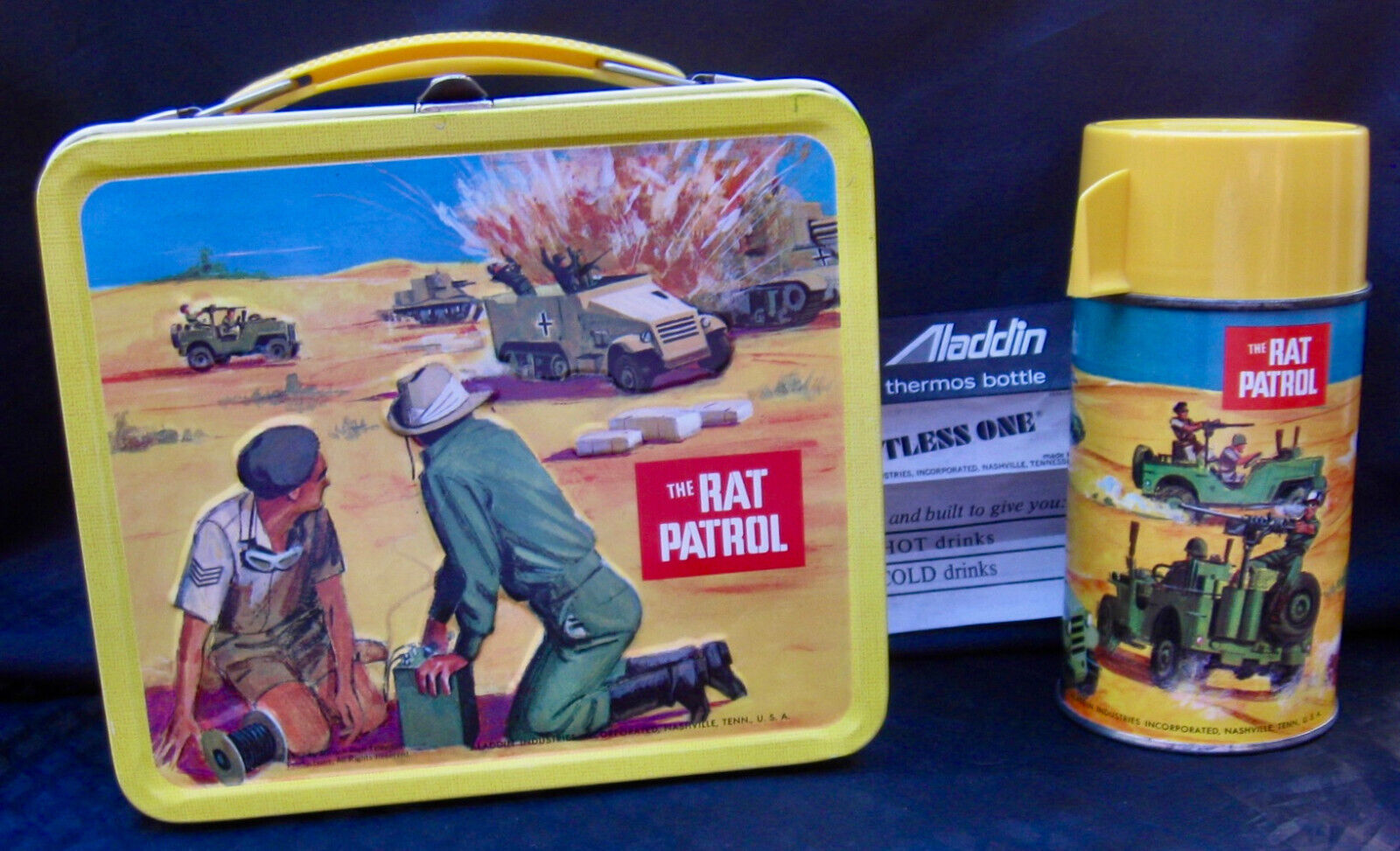 Rare And Collectible Lunch Boxes : Rat Patrol 1967 Value Guide - Price ...