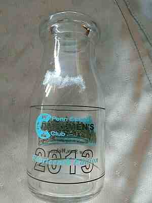 Penn State 2013 Dairymen's Club 1/2 pint Milk Bottle