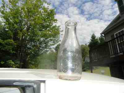 Ma. Milk Bottle, Quonquont Dairy, Whately, Has Mass. Seal, Embossed ...