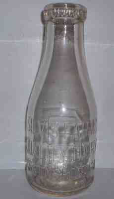 Silvis Farms Quality Dairy Greensburg PA. Embossed Quart Milk Bottle ...