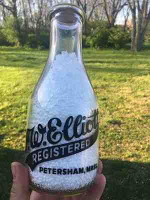 F.W. Elliott Petersham Mass. Black Pyro Quart - Sold for $29.95 | Milk ...