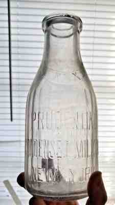 Antique Quart Milk Prudential Condensed Milk Co. Early 1900's - Milk ...
