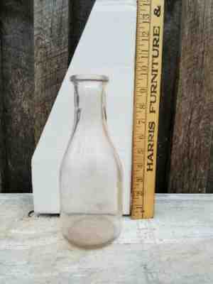 Vintage YODER DAIRY One Quart Milk Bottle Embossed Type Sealed 11 ...