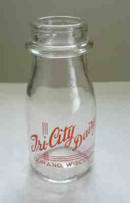 Vintage Half Pint Tri-City Dairy Milk Bottle Durand Wisconsin - Sold ...