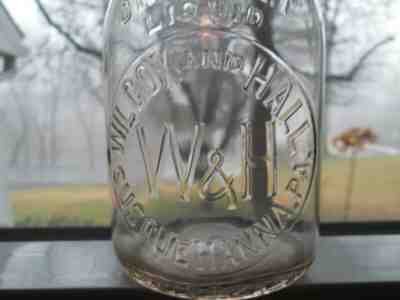 DAIRY MILK BOTTLE WILCOX AND HALL SUSQUEHANNA PA - Sold for $31.05 ...