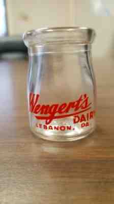 Wengert's Dairy red pyro creamer milk bottle...RARE - Sold for $99.00 ...