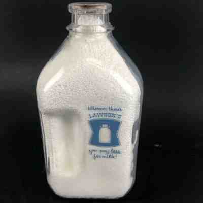 Vintage Half Gallon Milk Bottle Lawson's Dairy Ohio Lawsons Lawson ...