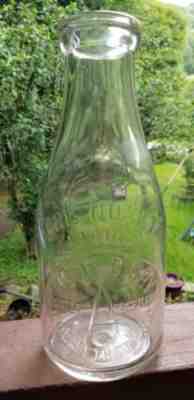 Acme Dairy Elizabeth City North Carolina Quart Milk Bottle