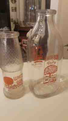 Set Of Rare White Oak Dairy Potts Creek Near Covington Virginia Milk ...