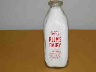 Milk Bottle Collectibles : Klem Milk Milk Bottle Value Guide - Price ...