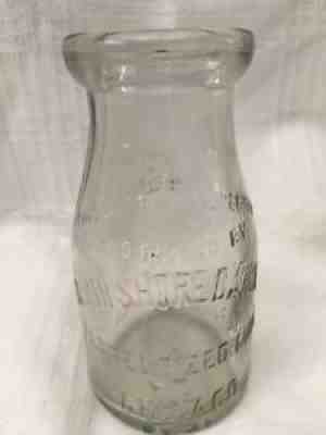 Vintage Half Pint Milk Bottle North Shore Dairy Co. Chicago Illinois - Sold for $22.49 | Milk ...