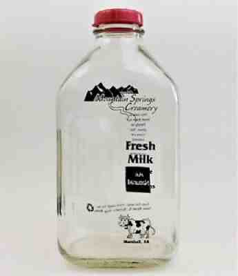 Arkansas Milk Bottle Mountain Springs Creamery Marshall AR Ozark ...