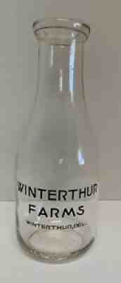 Winterthur Farms Milk Bottle Winterthur Delaware DuPont Rare - Sold for ...