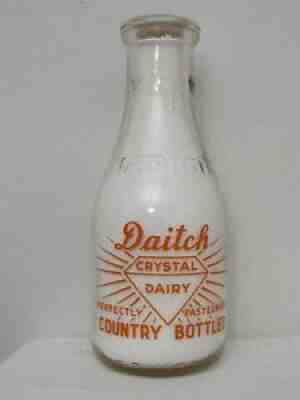 TRPQ Milk Bottle Daitch Crystal Dairy New York City NY L Daitch & Co ...