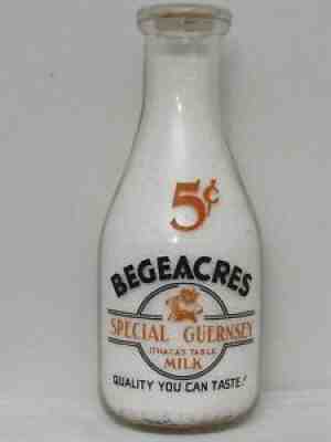 Milk Bottle Collectibles : Milk Bottle Begeacres Value Guide - Price ...