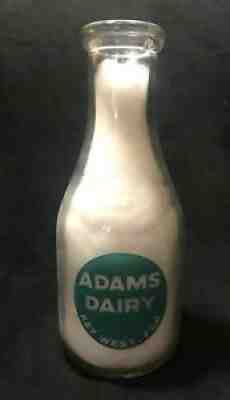 SCARCE KEY WEST FL MILK ADAMS DAIRY "WE USE THE LATEST TYPE BOTTLE ...