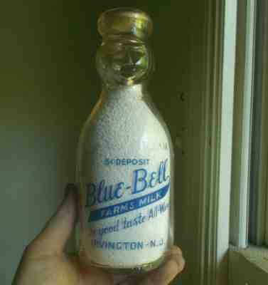 IRVINGTON,NJ BLUE BELL FARMS MILK RARE COP THE CREAM 3 CENT DEPOSIT ...