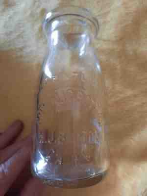Cumberland MD Milk Bottle Half Pint 1948 Potomac bottom H.J. Barton ...