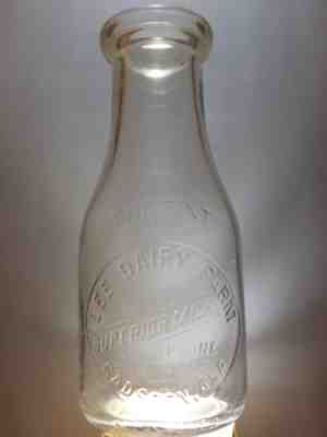 Lee Dairy Farm Gadsden Ala One Pint Dairy Milk Bottle Alabama AL - Sold ...