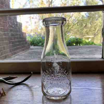 Pt Milk Bottle Pleasant Valley Dairy C H Hagan Wilcox St Baltimore MD ...