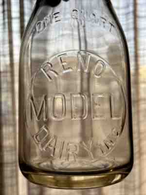 Reno Model Dairy Co. Reno, Nevada. - Sold for $41.00 | Milk Bottle ...