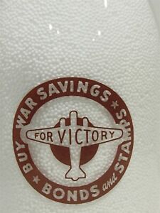 TRPP Milk Bottle Village Farm Dairy Toledo OH LUCAS CO WWII War Slogan ...
