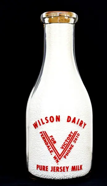 Milk Bottle Collectibles : Wilson Ferndale Milk Bottle Value Guide ...