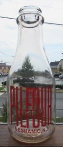 Nice Sparkling Attic Mint Pilfour Dairy Neshanic NJ Pyro Glaze Quart ...