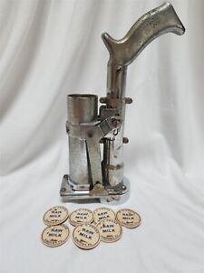 Vintage Modern Dairyman Perfect Seal Milk Bottle Capper - with caps ...