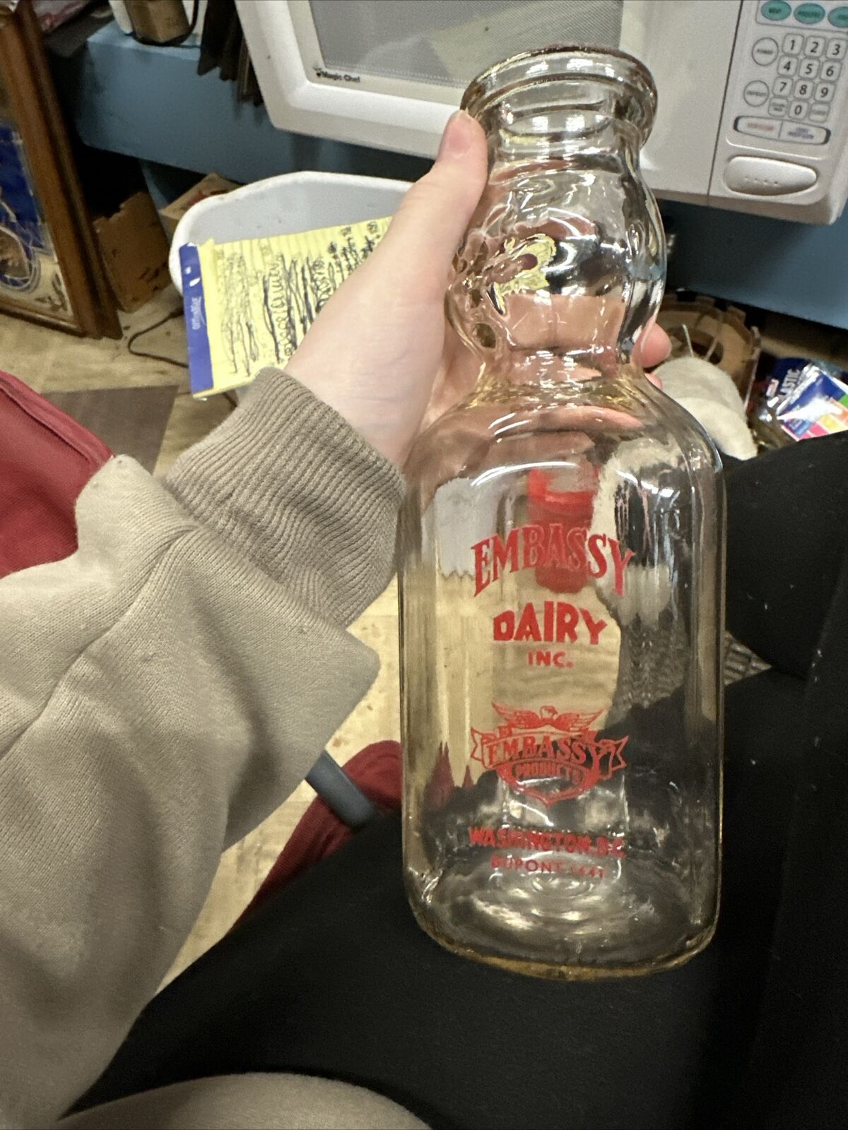 Baby Face Cream Top Milk Bottle Embassy Dairy Inc. Washington D.C ...