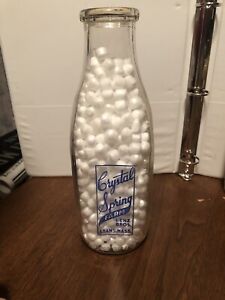 Milk Bottle Collectibles : Crystal Spring Farm Milk Bottle Value Guide ...