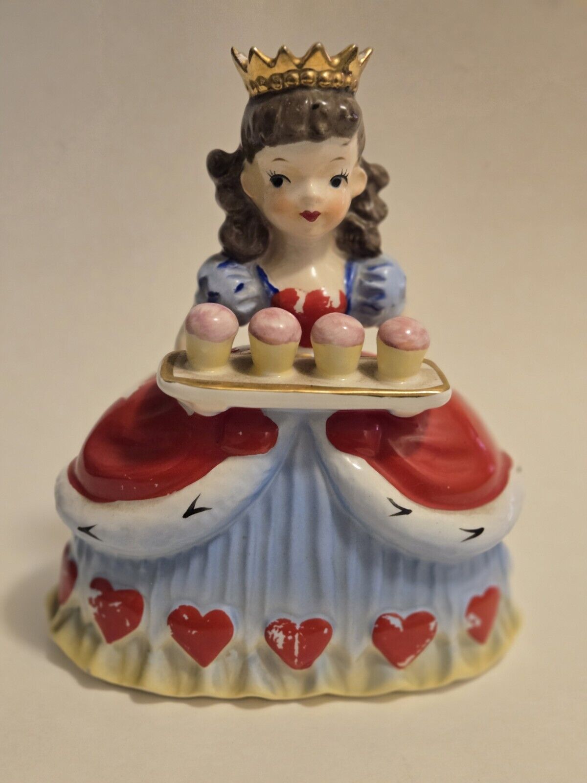 Vintage NAPCO 1956 "Queen of Hearts A1894F" Figurine Coin Bank With ...
