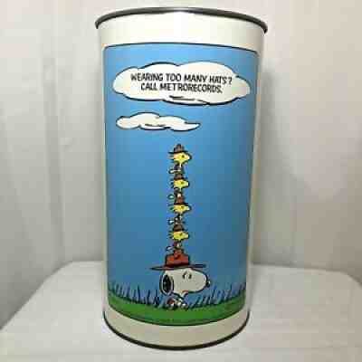 Peanuts Memorabilia Collectibles : Peanuts Snoopy Garbage Can Value ...