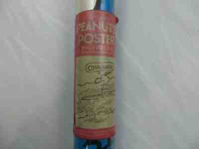 RARE Peanuts Poster 28" X 20 1/8" Springbok 1950 Cowabunga Surfing ...