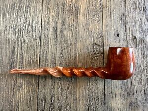 2017 J.M. Boswell, Tobacco Pipe Long Billiard Twisted Shank and Stem ...