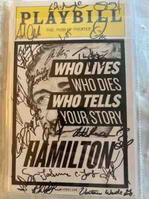 Playbill Collectibles : Playbill Hamilton Signed Value Guide - Price ...