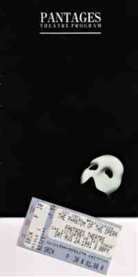 Playbill Collectibles : Colm Wilkinson Phantom Opera Playbill Value ...