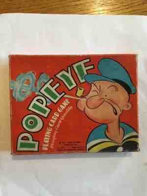 1937 Popeye Card Game in Original Box - Sold for $35.00 | Popeye Price Reference