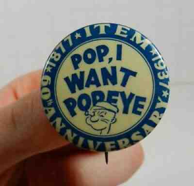 Popeye Collectibles : Pinback Button Value Guide - Price List | Popeye ...