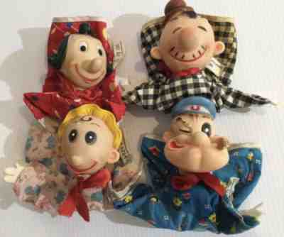 1950s GUND POPEYE HAND PUPPETS Vintage Cartoon/Toy Lot Olive Oil Sweet ...