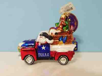 Christopher Radko 2019 H-Town TEXAS Bound Santa Truck Christmas ...