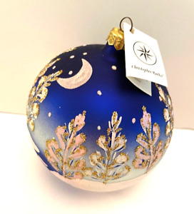 Christopher Radko Collectibles : Christopher Radko Blue Painted Snow ...